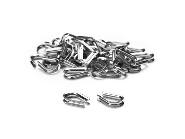 Click here for Yescom 50PCS M3 Wire Rope Thimbles for 1/8 Stainle... prices