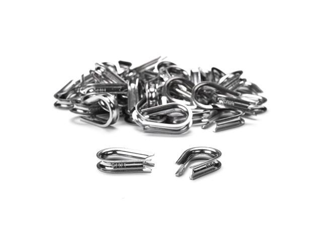 Click here for Yescom 50PCS M5 Wire Rope Thimbles for 1/8 3/16 St... prices