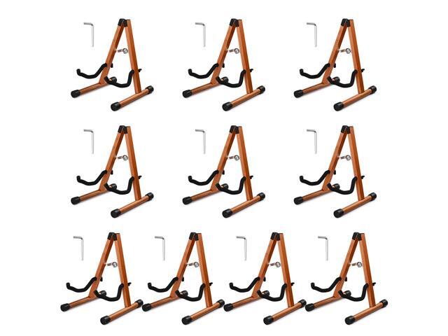 Click here for Yescom Wood Folding Guitar Stand A-Frame Instrumen... prices