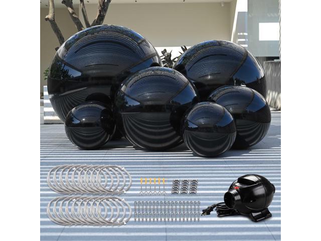 Click here for Yescom 6PCS Inflatable Mirror Ball Set Black Reusa... prices