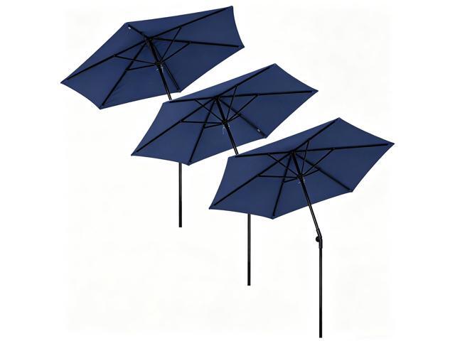 Click here for Yescom 3Set 7.5Ft Tilted Outdoor Patio Umbrella  P... prices