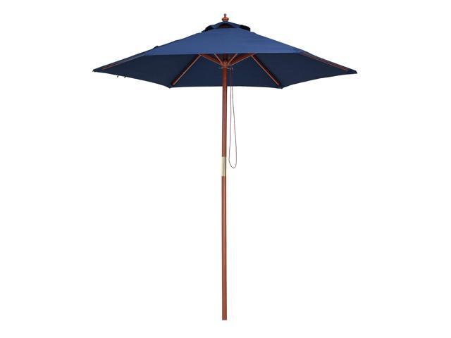 Click here for Yescom 7FT Solid Wood Patio Umbrella 6 Ribs Pulley... prices