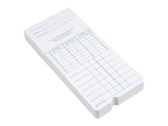 Click here for 200x Weekly Time Clock Cards Timecard for Employee... prices