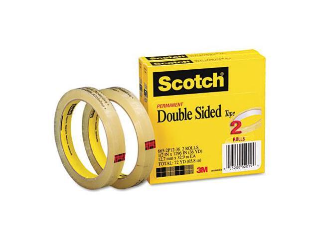 Click here for Scotch 665 Double-Sided Tape 1/2 x 1296 3 Core Tra... prices