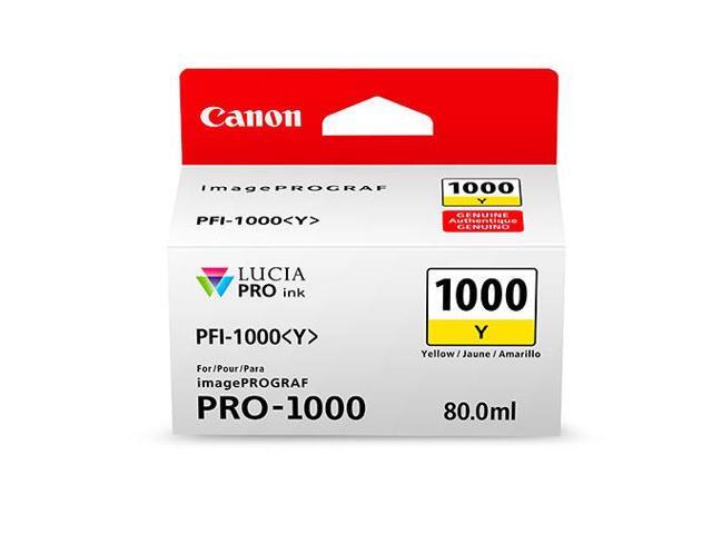 Click here for Canon PFI-1000 Y LUCIA PRO Yellow Ink Tank (80ml) prices