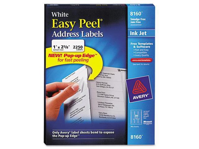 Click here for Avery 8160 - Inkjet Address Labels  1 x 2-5/8  Whi... prices