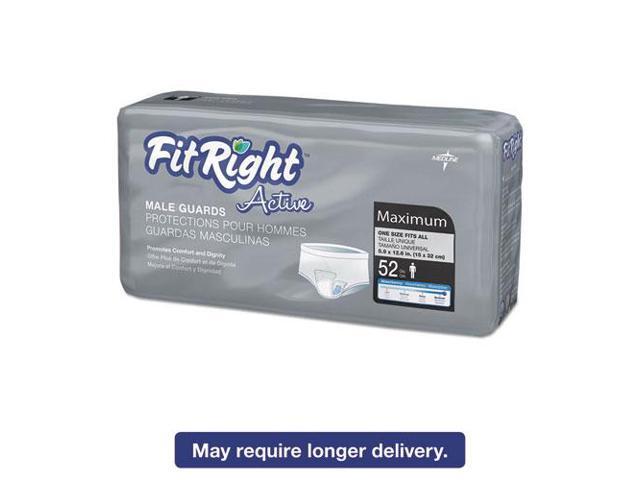 Click here for FitRight Active Male Guards  6 x 11  White  52/Pac... prices
