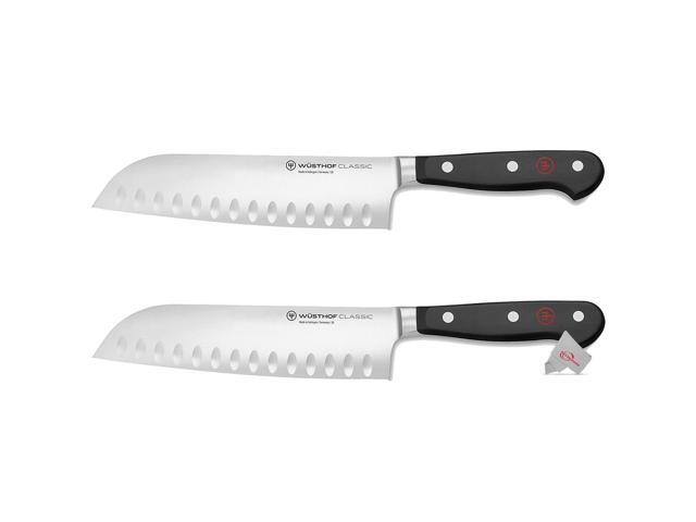Click here for 2x Wusthof Classic 7 Hollow Edge Santoku Kitchen K... prices