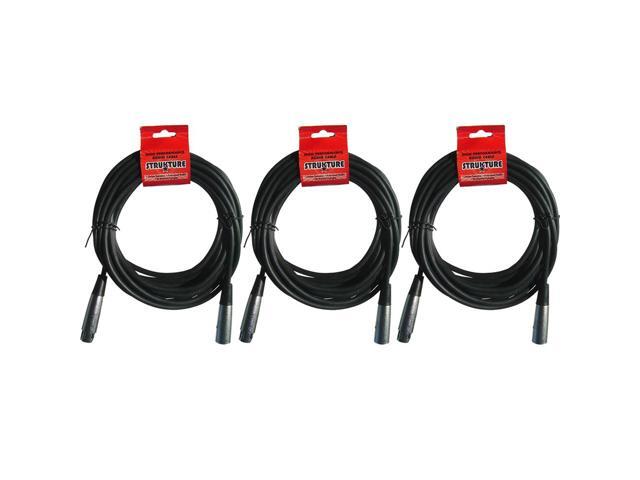 Click here for 3x Sturkture XLR Microphone Cable Male to Female 6... prices
