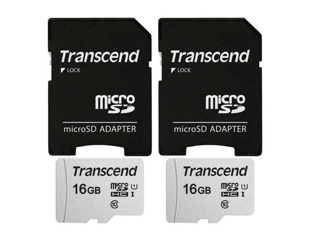 Click here for 2 Packs Transcend 16GB MicroSD 300s 95MB/s Class 1... prices