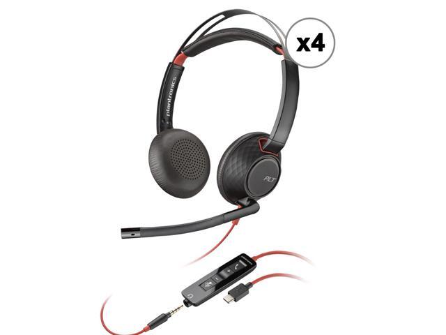Click here for 4x Poly Blackwire 5220 Stereo Wired Headset Dual E... prices