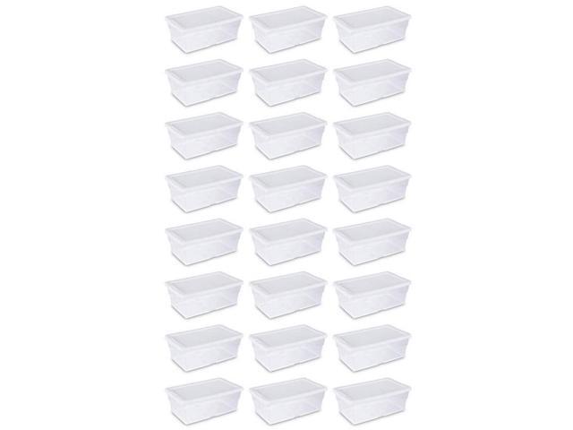 Click here for Sterilite 6 Quart Clear Stacking Closet Storage To... prices