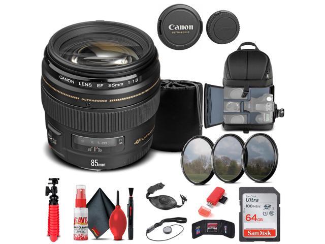 Click here for Canon EF 85mm f/1.8 USM Lens (2519A003) + Filter +... prices