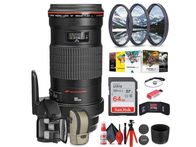 Click here for Canon EF 180mm f/3.5L Macro USM Lens with 64GB Ext... prices