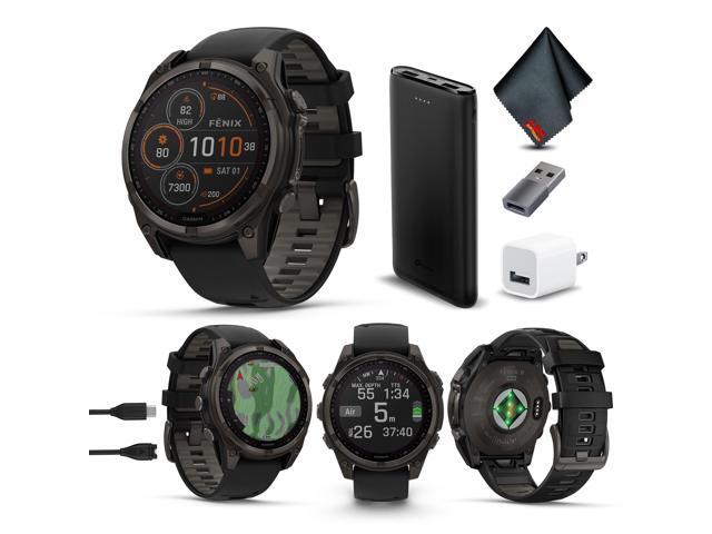 Click here for fenix 8 47mm Solar Sapphire Carbon Gray DLC Titani... prices