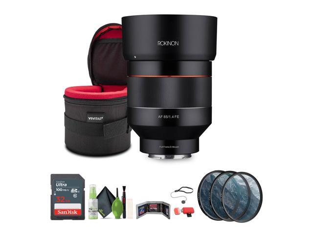 Click here for Rokinon AF 85mm f/1.4 Lens for Sony E + Bundle prices