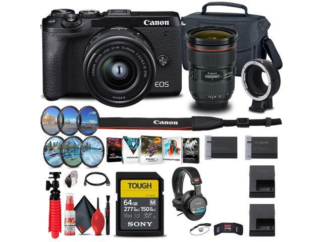 Click here for Canon EOS M6 Mark II Mirrorless Camera (Black) wit... prices