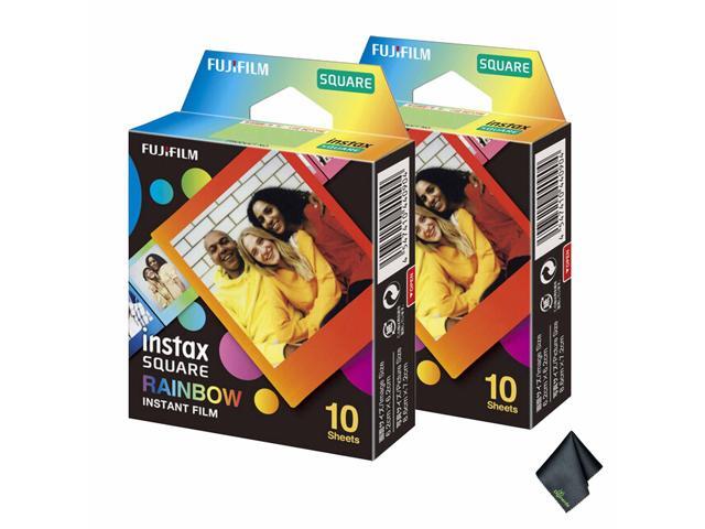 Click here for 2xFUJIFILM INSTAX SQUARE Rainbow Instant Film (10... prices