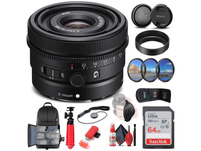 Click here for Sony FE 24mm f/2.8 G Lens + Filter Kit + BackPack... prices