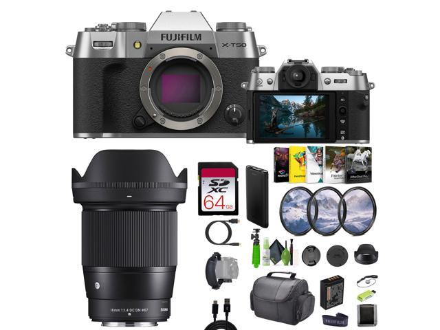 Click here for Fujifilm X-T50 Mirrorless Camera + Sigma 16mm Cont... prices