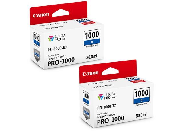 Click here for Canon 2 Pack PFI-1000B Blue LUCIA PRO ink for imag... prices