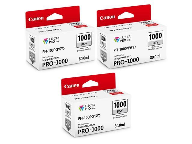 Click here for Canon 3 Pack PFI-1000PG Photo Gray LUCIA PRO ink f... prices