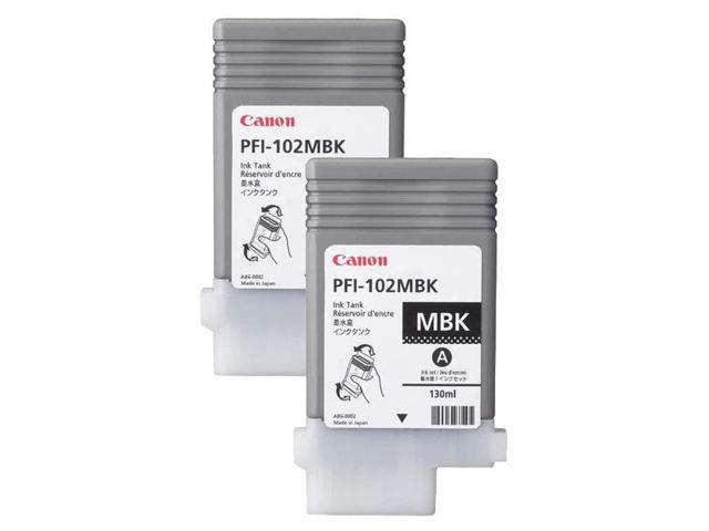 Click here for Canon 2x PFI-102MBK Pigment Matte Black Ink Tank f... prices