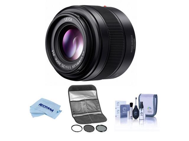 Panasonic Lumix G Leica DG Summilux II 25mm f/1.4 Lens for Micro 4/3 W/Hoya Filt