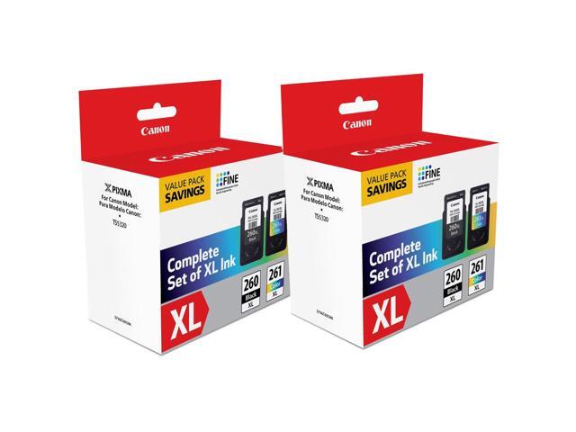 Click here for Canon 2 Pack PG-260XL Black & CL-261XL Color Ink C... prices