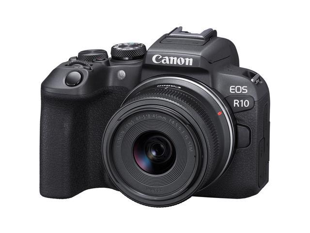 Canon Eos R10 Mirrorless Camera with Rf-s 18-45mm f/4.5-6.3 Is Stm Lens - Black