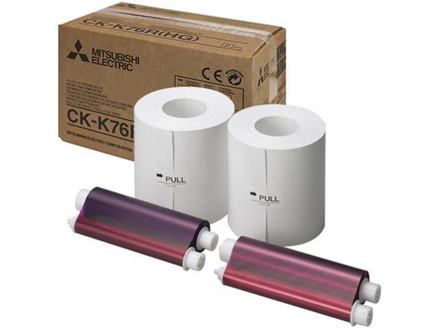 Click here for Mitsubishi CK-K76RHG 6 HG Paper & Ink Ribbon Set f... prices