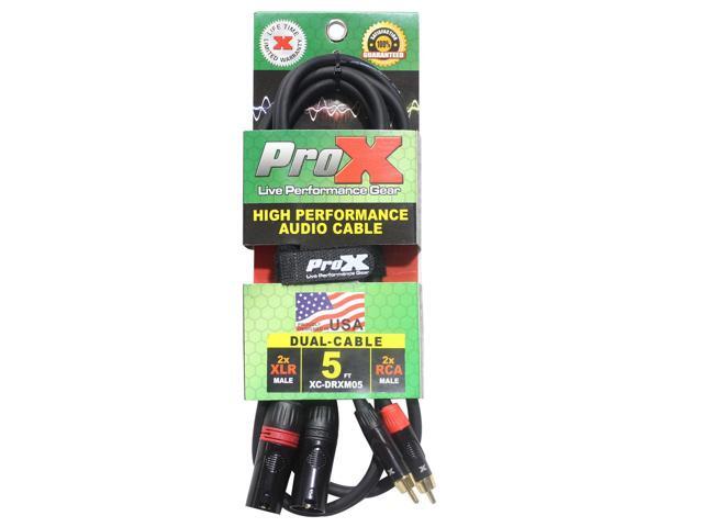 Click here for ProX XC-DRXM05 5 Dual RCA-M to Dual XLR3-M Unbalan... prices
