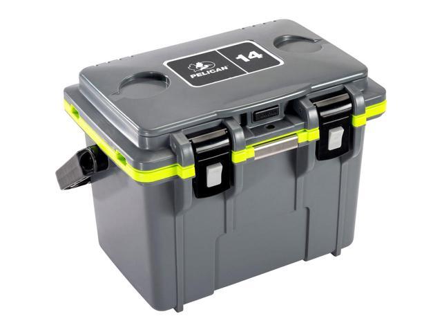 Click here for Pelican 14QT Personal Cooler  Dark Gray/Green #14Q... prices