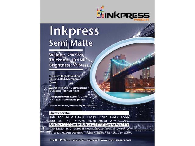 Click here for Inkpress Semi Matte Inkjet Photo Paper  10.4mil  2... prices