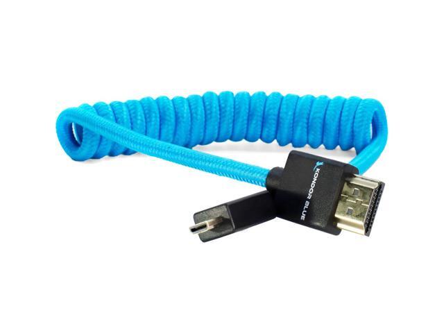 Click here for Kondor Blue 12-24 Micro-HDMI to HDMI Braided Coile... prices