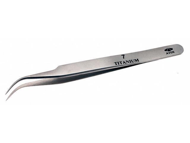 Click here for AVEN 18072TT Precision Tweezer  Titanium  4-1/2 In prices