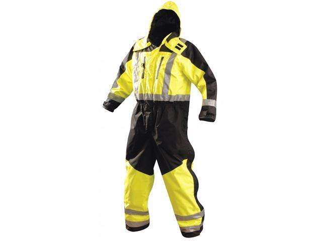 Click here for Occunomix Rain Coverall Class 3  Type R Blk/Ylw XL... prices
