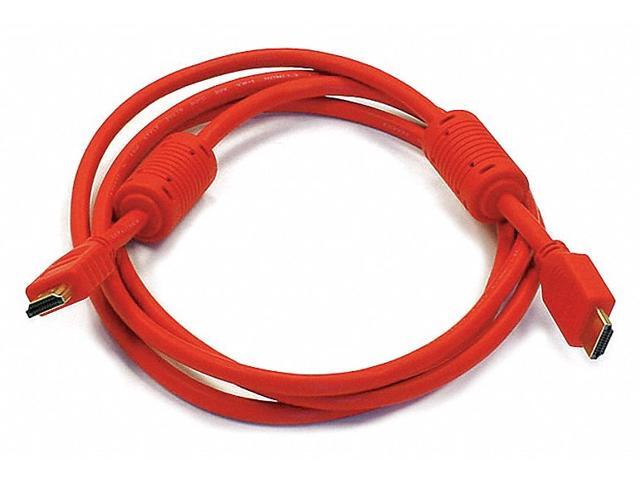 Click here for Monoprice HDMI Cable - 6 Feet - Red High Speed  HD... prices