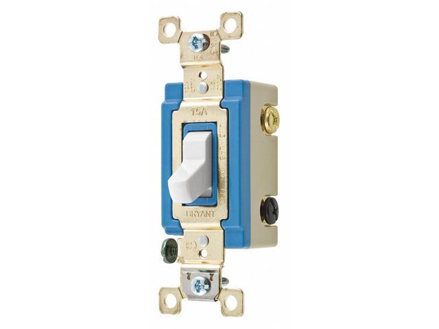 Click here for BRYANT 4804W Wall Switch White 15A 4-Way Switch prices