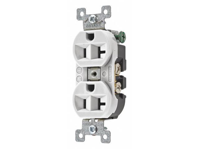 Click here for BRYANT 5362BW Straight Blade Receptacle  5-20R  20... prices