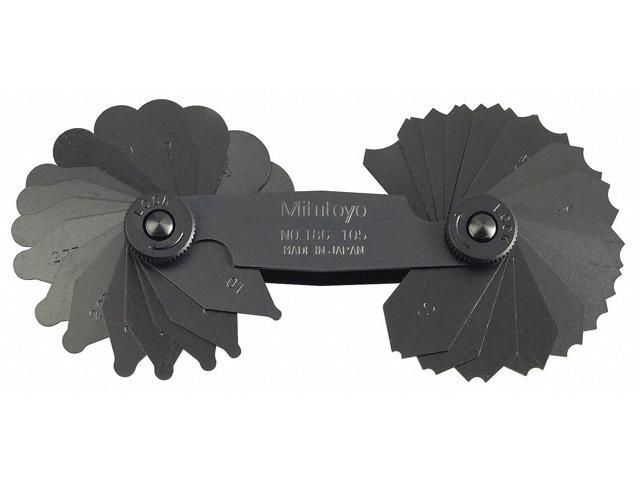 Click here for MITUTOYO 186-105 Radius Gage Set 34 Pairs 1-7mm prices