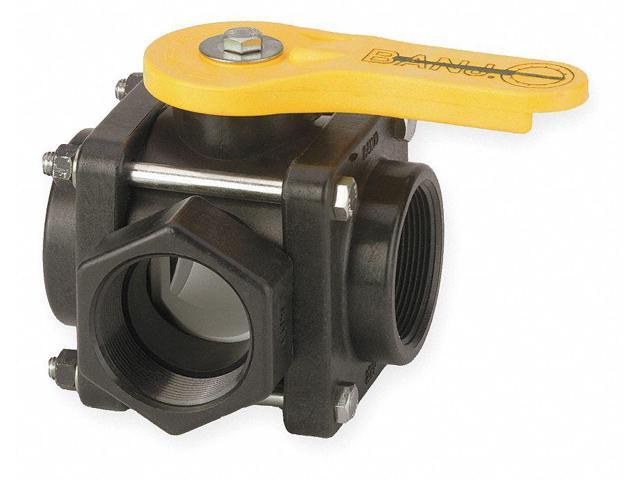 Click here for BANJO V200SL 2 FNPT Polypropylene Ball Valve 3-Way prices