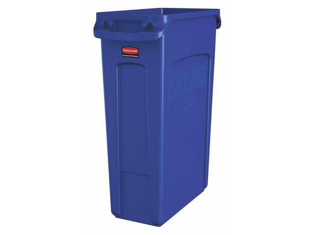 Click here for 23 gal.  Rectangular  Trash Can  Plastic  Blue prices