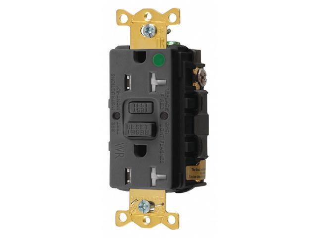 Click here for HUBBELL WIRING DEVICE-KELLEMS GFRTW83BLK GFCI Rece... prices