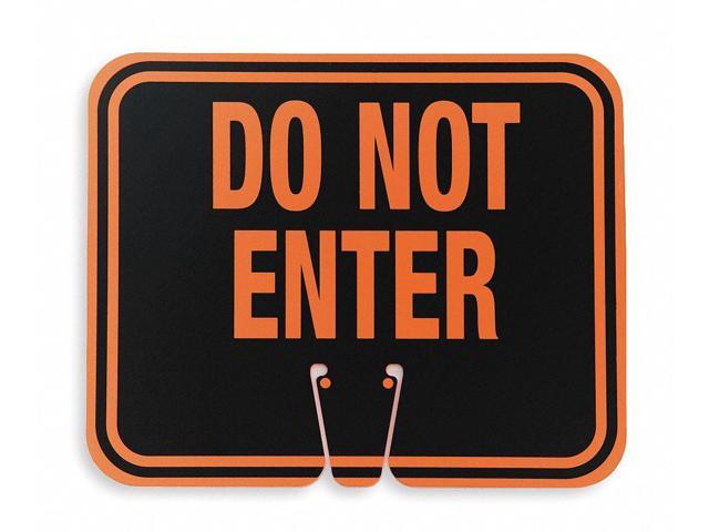 Click here for ZORO SELECT 03-550-DNEG Traffic Cone Sign Orng/Blk... prices