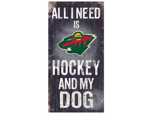 Click here for Minnesota Wild Sign Wood 6x12 Hockey and Dog Desig... prices