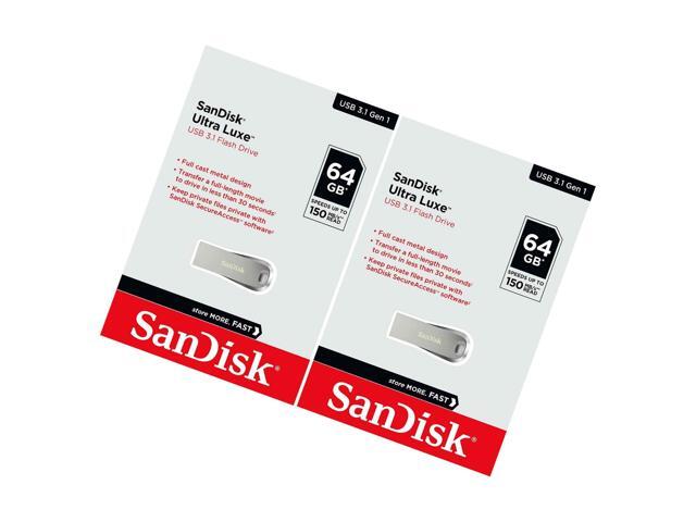 Click here for 2X Sandisk Ultra Luxe 64Gb Usb 3.1 Sdcz74 150Mb/S... prices