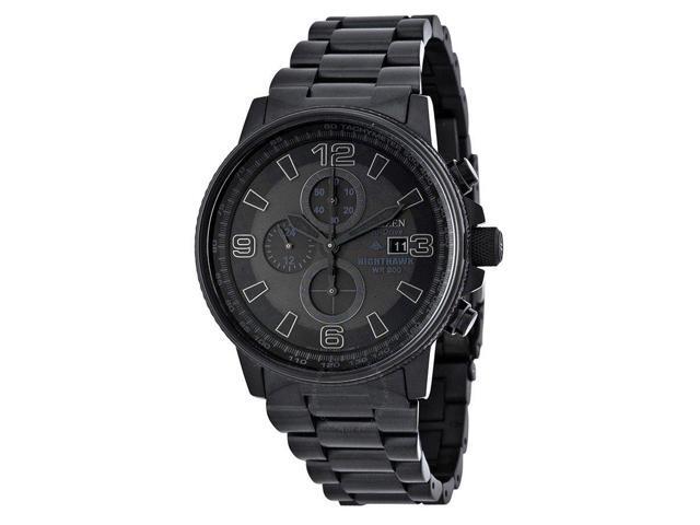 Click here for Citizen Eco-Drive Nighthawk Black-Tone Dial SS Chr... prices