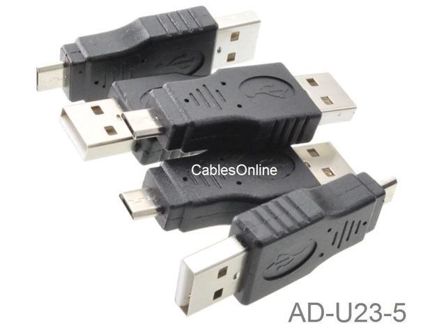 Click here for 5-Pack USB 2.0 A-Type Male to Micro-B Male Adapter... prices