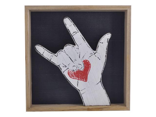 Click here for Wooden Love Finger Sign Decorative Wall Art prices